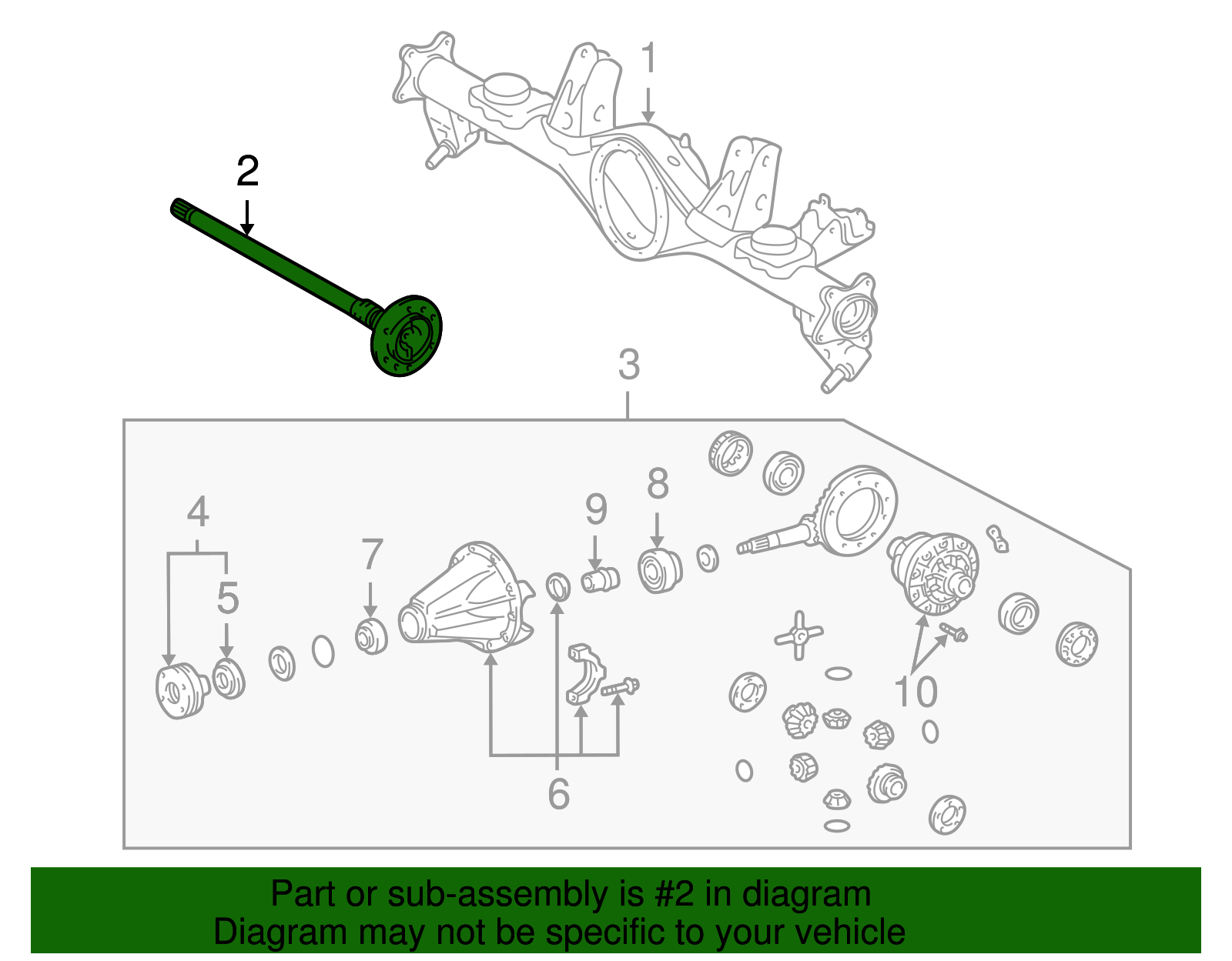 42311-60240 - Axle Shaft - 2003-2009 Lexus GX470 | My L Parts