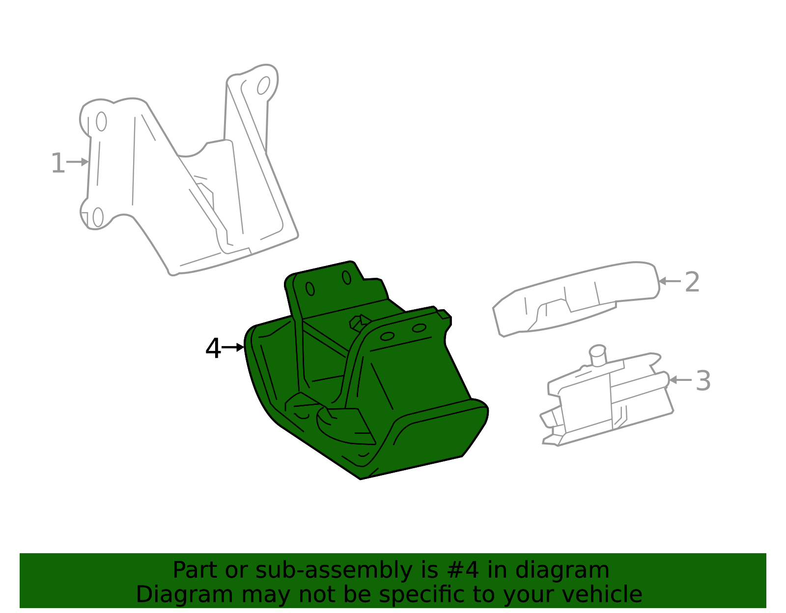 12371-0C240 - Automatic Transmission Mount Toyota San Diego Parts