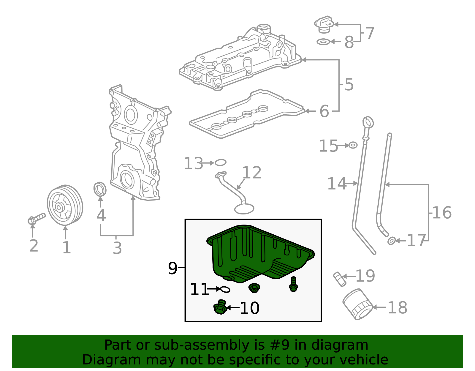 25189002 - High-Quality Engine Oil Pan for AutoNation Parts