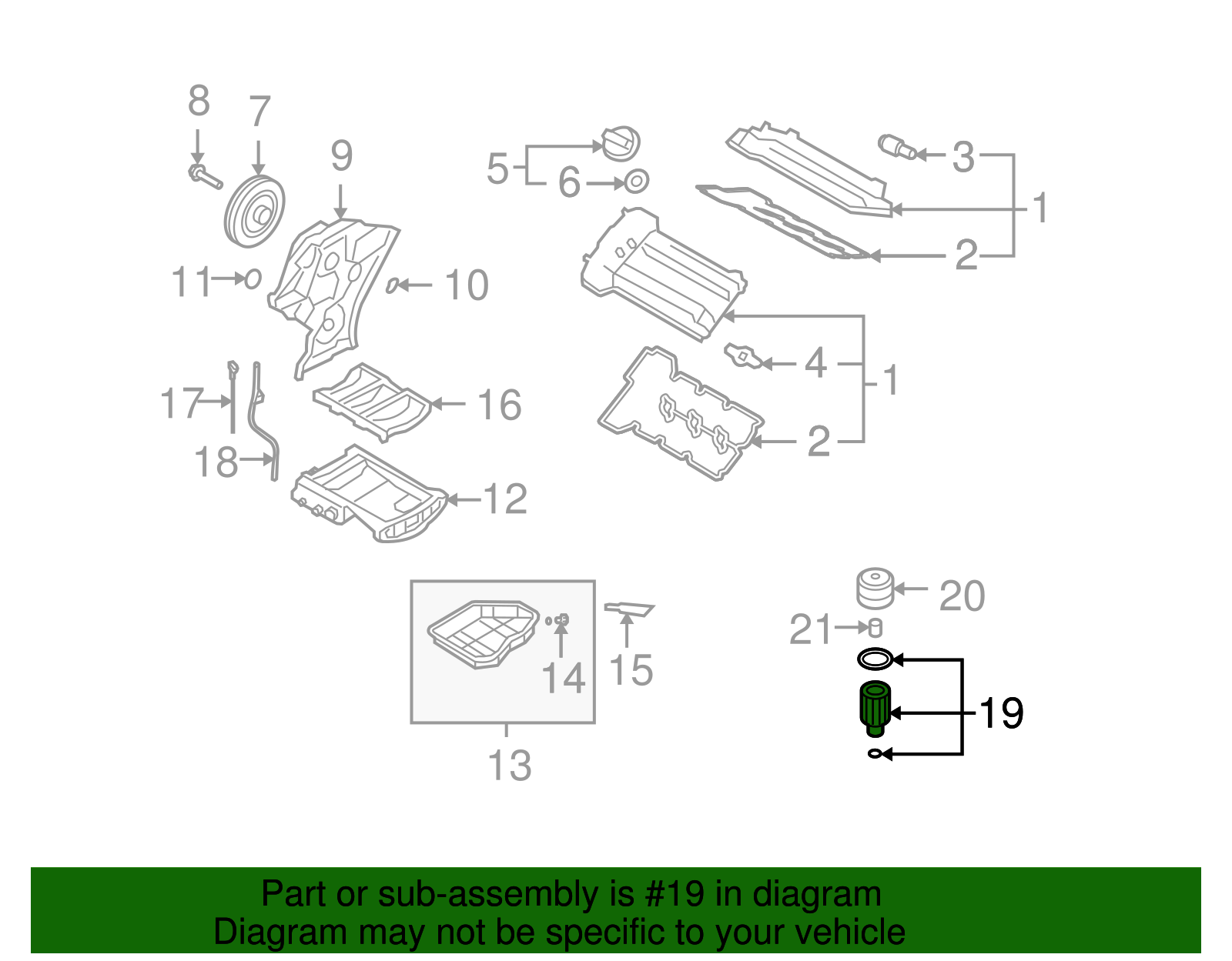 Genuine Oil Filter for 2006-2010 Hyundai | Part# 26320-3C100 | Hyundai ...