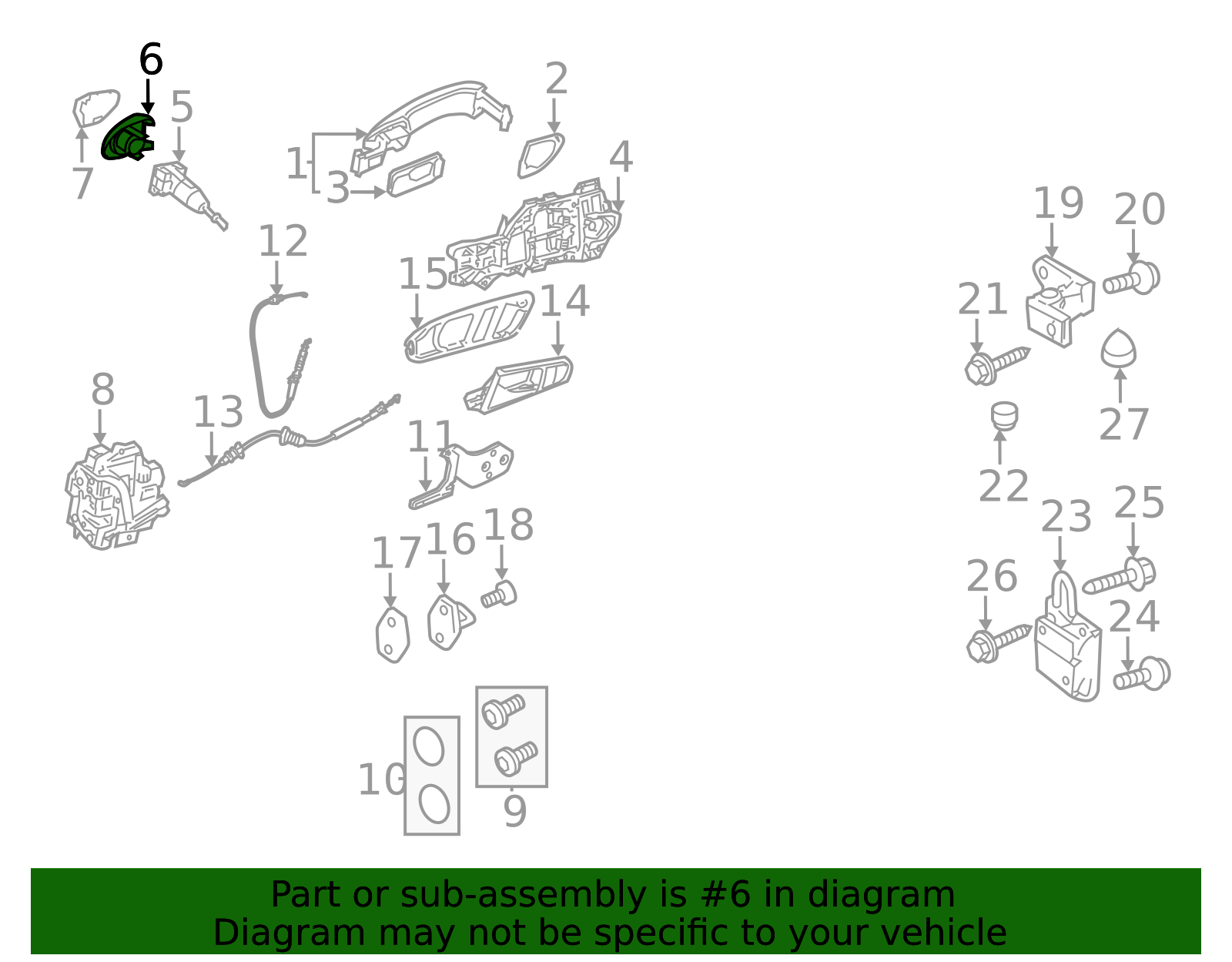 3C0-839-168 - Handle Outside Housing - 2006-2017 Volkswagen | VW World OEM