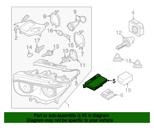 63126907488 - 2002-2008 BMW Xenon Control Module (63-12-6-907-488 ...