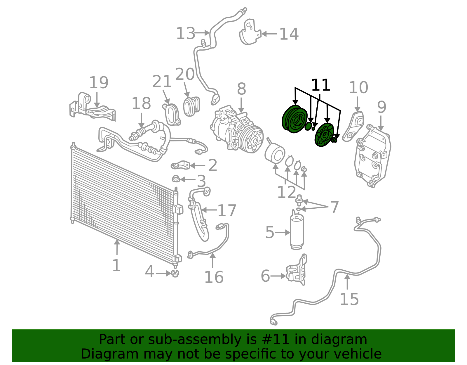 38900-PLM-A01 - A/C Compressor Clutch Pulley Honda Parts Online