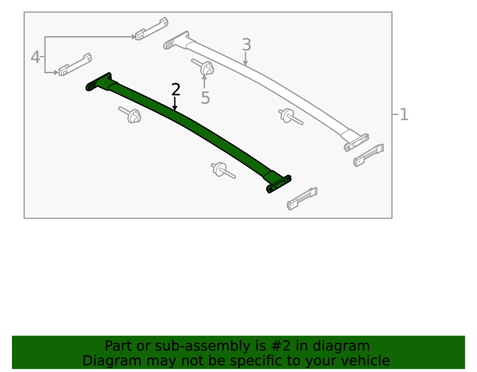 BB5Z-7855106-A - High-Quality Cross Rail for 2011-2015 Ford ...