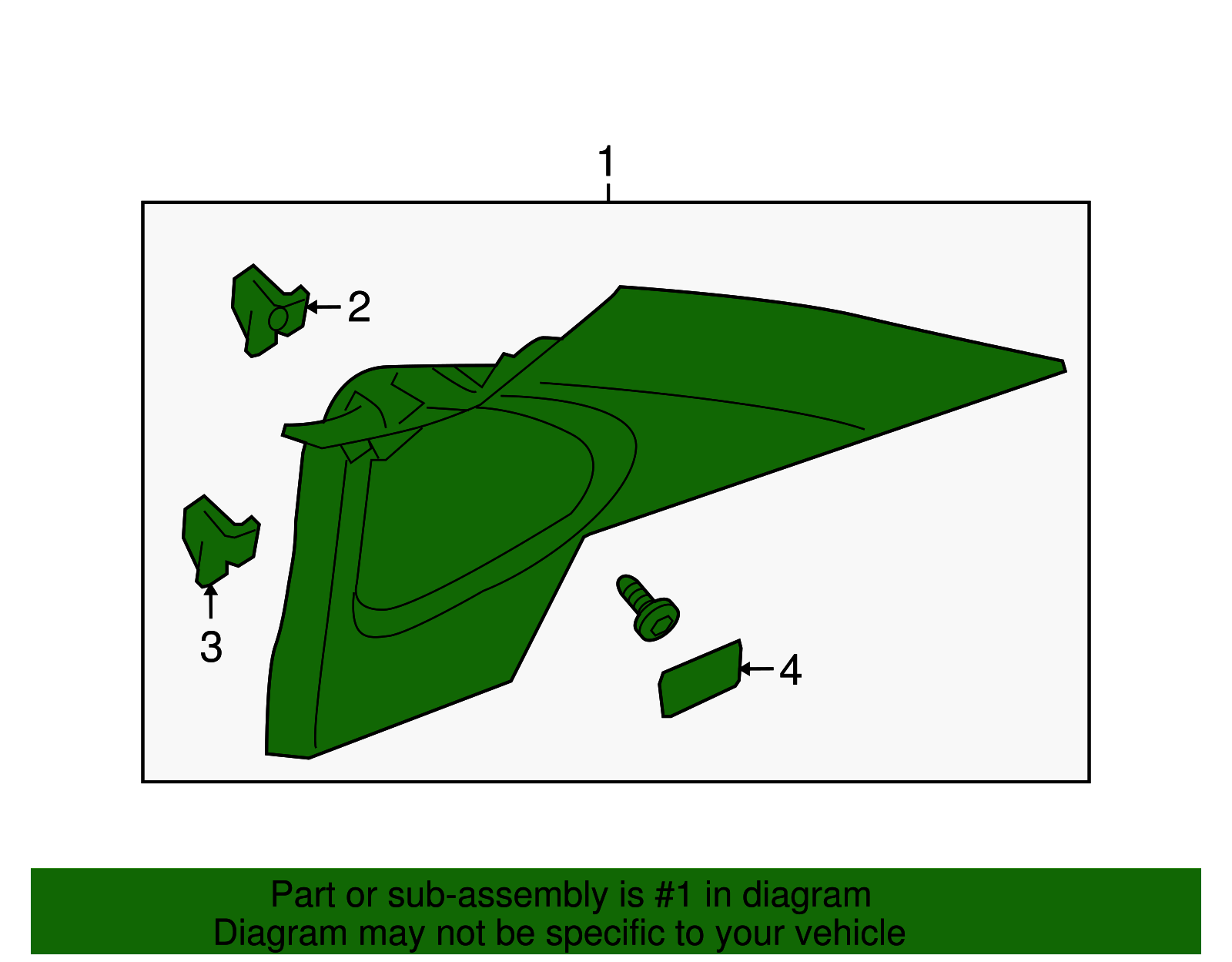 2005-2007 Buick LaCrosse Upper Quarter Trim 15941554 | Capital Chevy Parts
