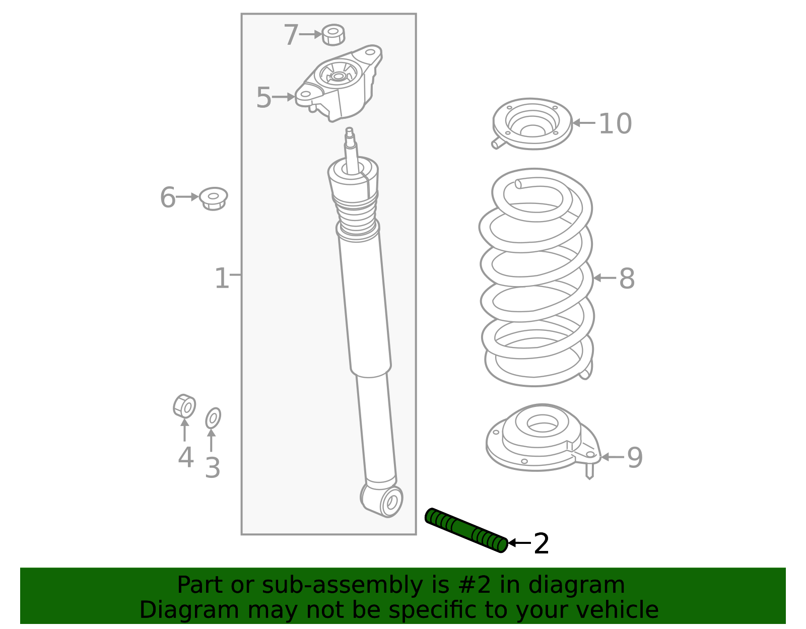 2018-2021 Mazda 6 Shock Mount Stud 9ya901410 | TascaParts.com