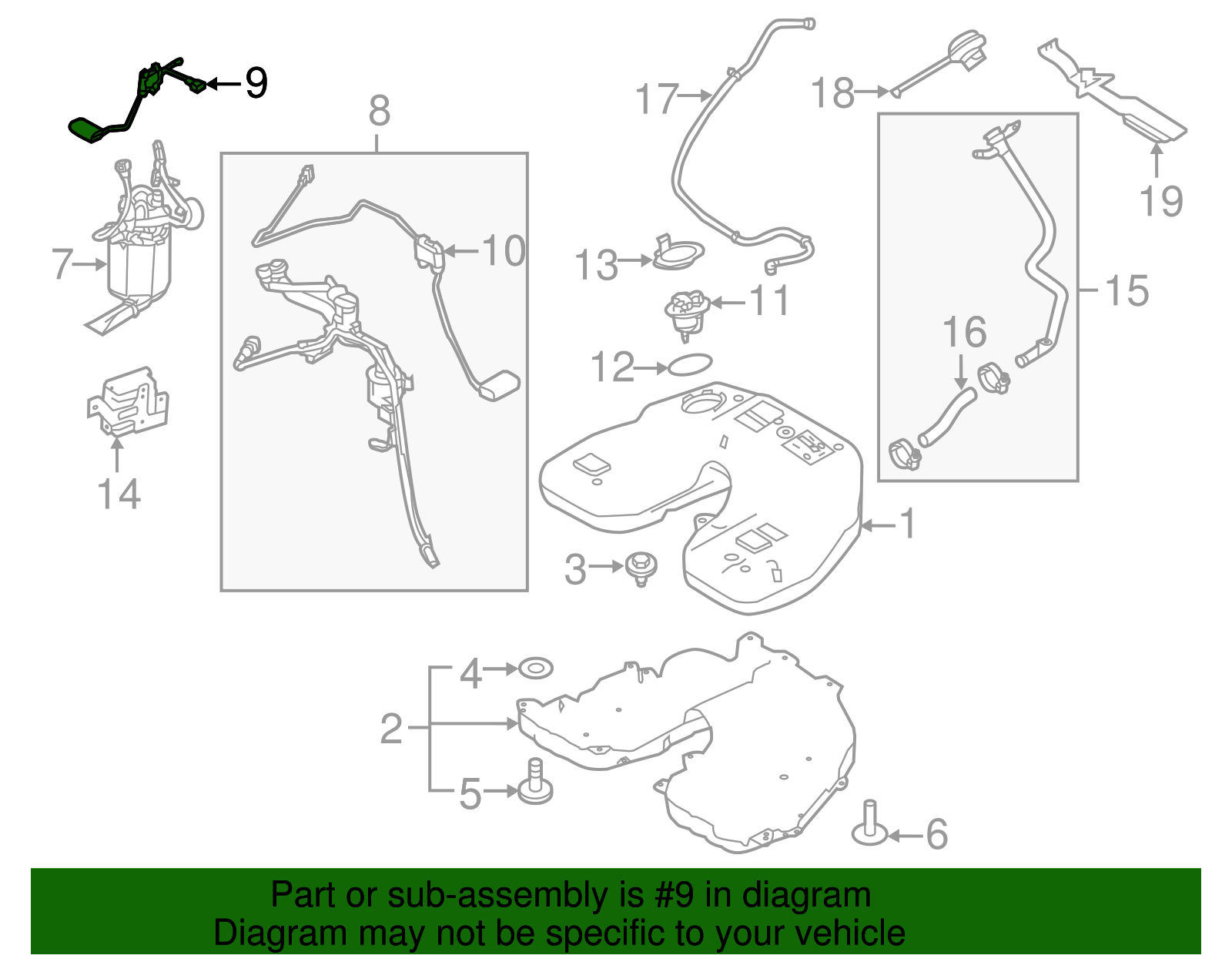 2016-2019 Land Rover Level Sensor LR036702 | LandRoverParamusParts