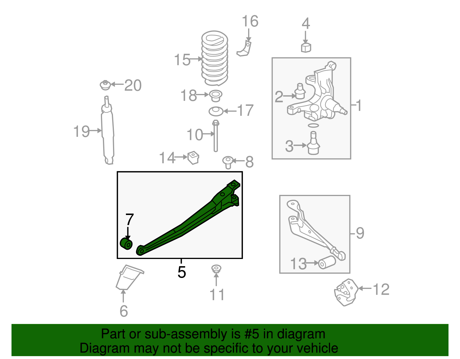 8C2Z-3007-C - Axle Arm 2008-2025 Ford | Ford Parts Direct