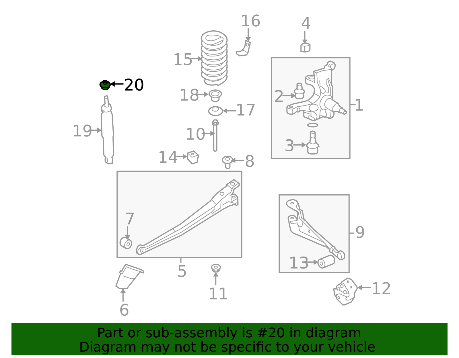 Genuine OEM Ford Part - Suspension Shock Absorber Mount Insulator 6C3Z ...