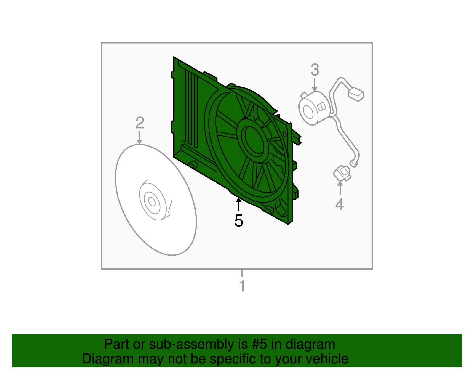 2006-2010 Kia Sportage Fan Shroud 25350-1F500 | KIA Parts Zone