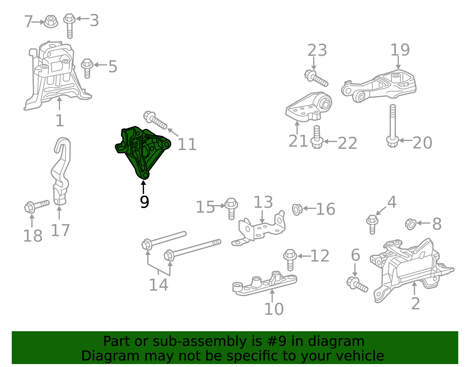 2019-2025 Toyota 2019-2024 Toyota - Mount Bracket 12315-24011 | Sparks ...