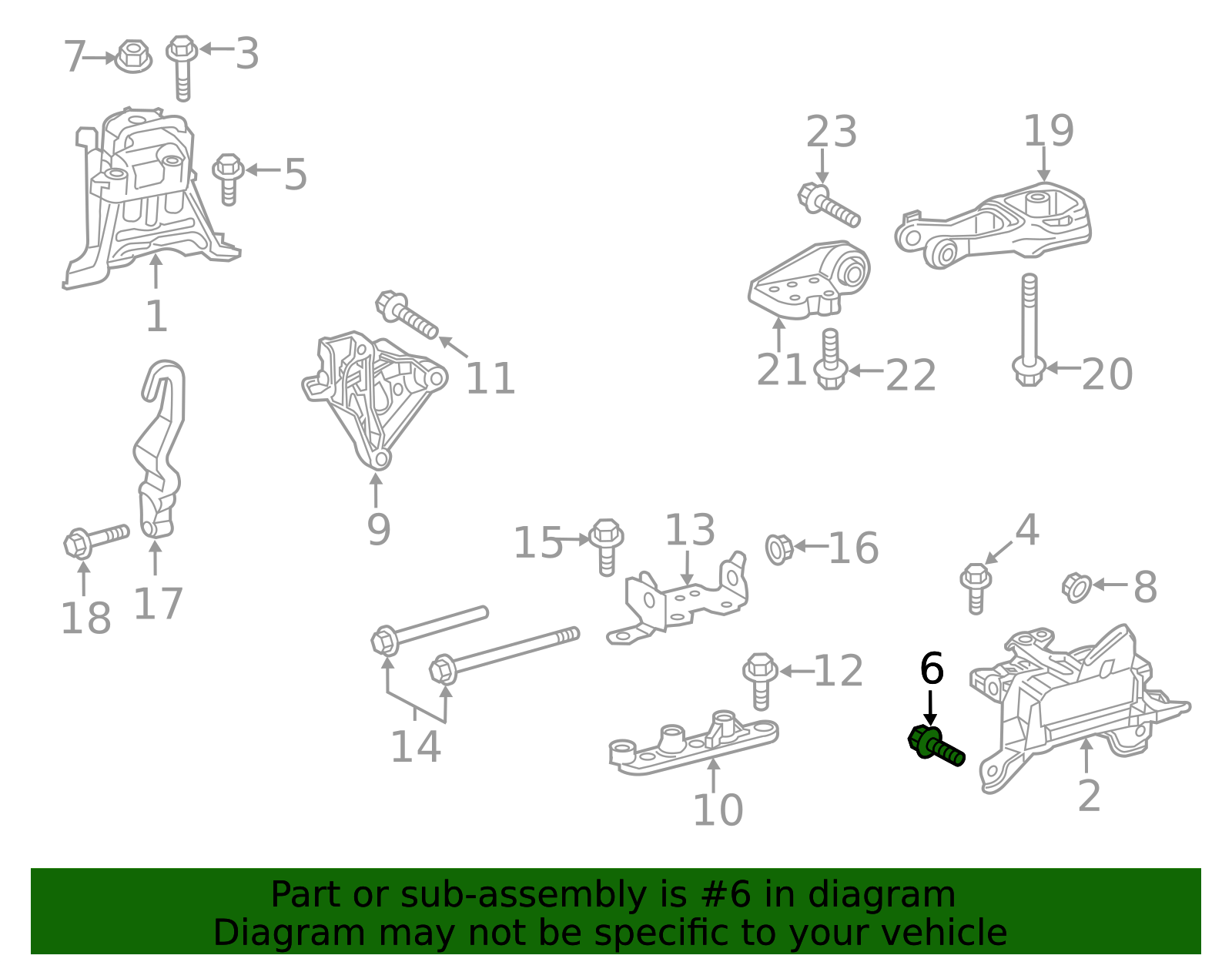 Genuine Toyota Impact Bar Bolt part# 90105-A0357 for 2019-2025 Toyota ...