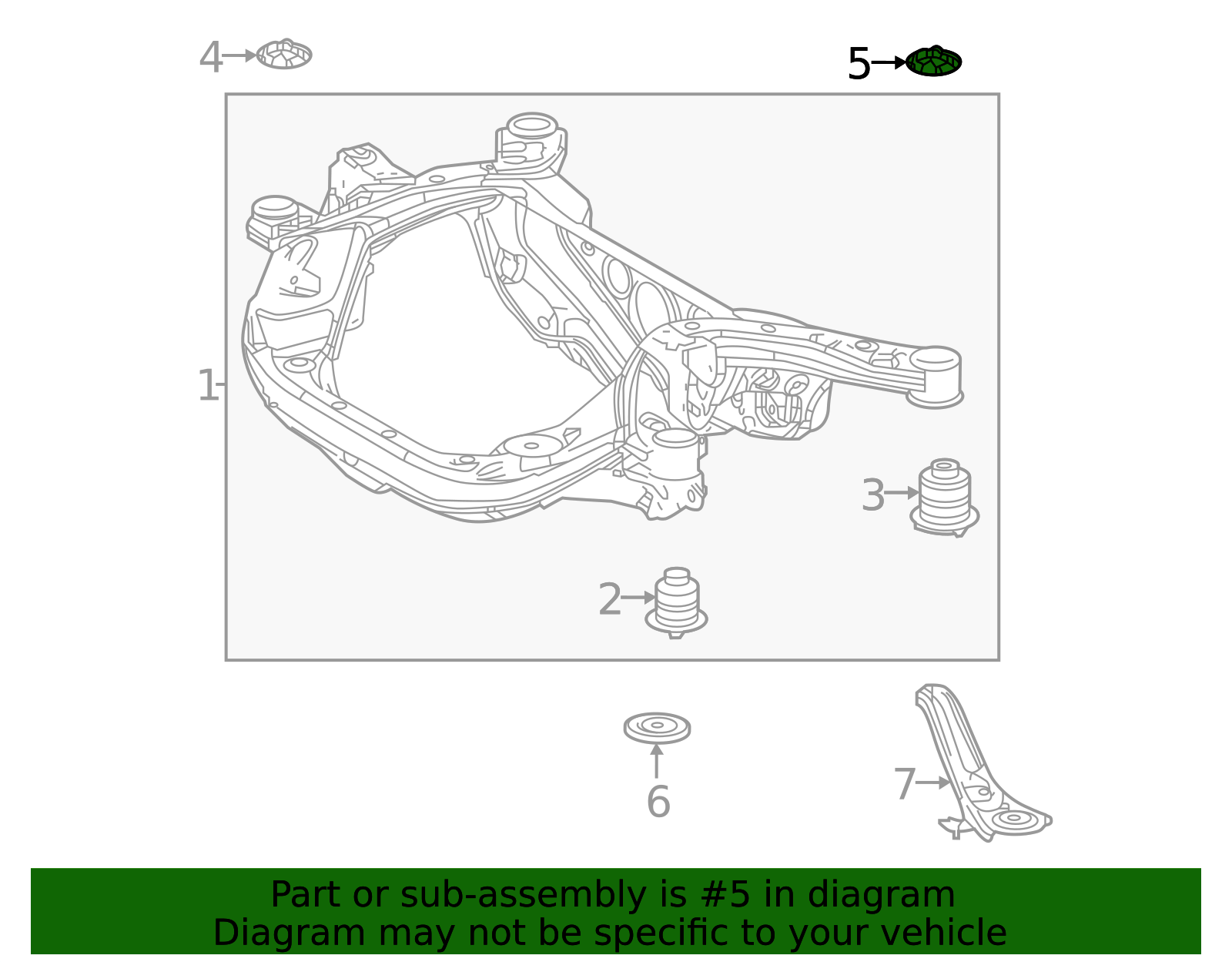 2023-2025 Toyota bZ4X Suspension Cross-Member Plate 52281-42020 ...