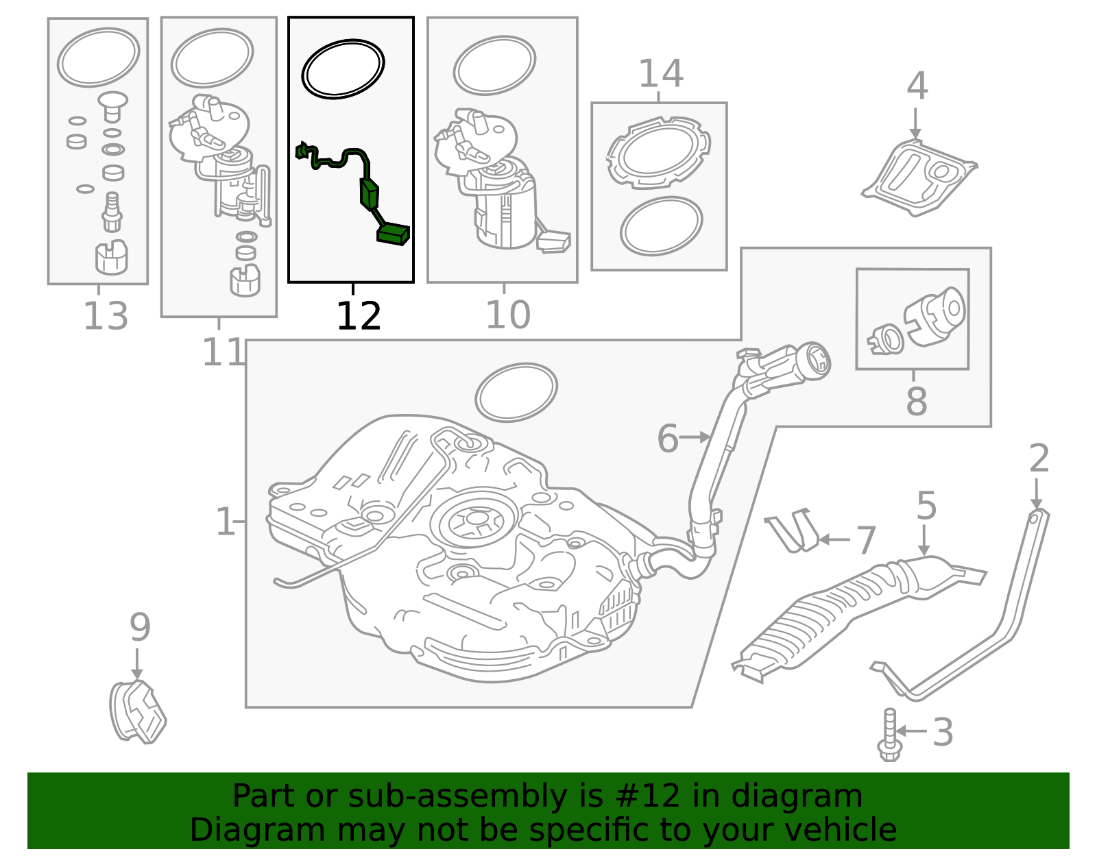 17047-TBA-A01 - Fuel Gauge Sending Unit 2016-2021 Honda Civic | Honda ...