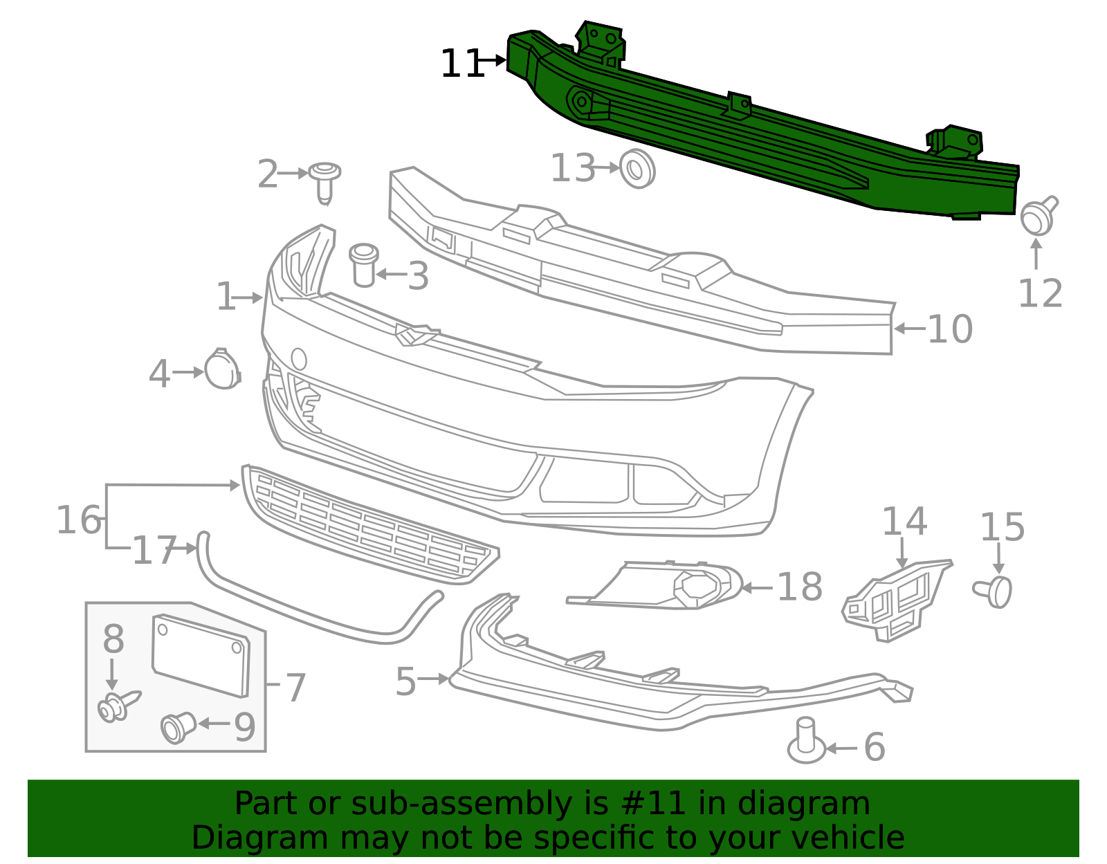 Impact Bar 5C6-807-109-B | OEM Parts Online