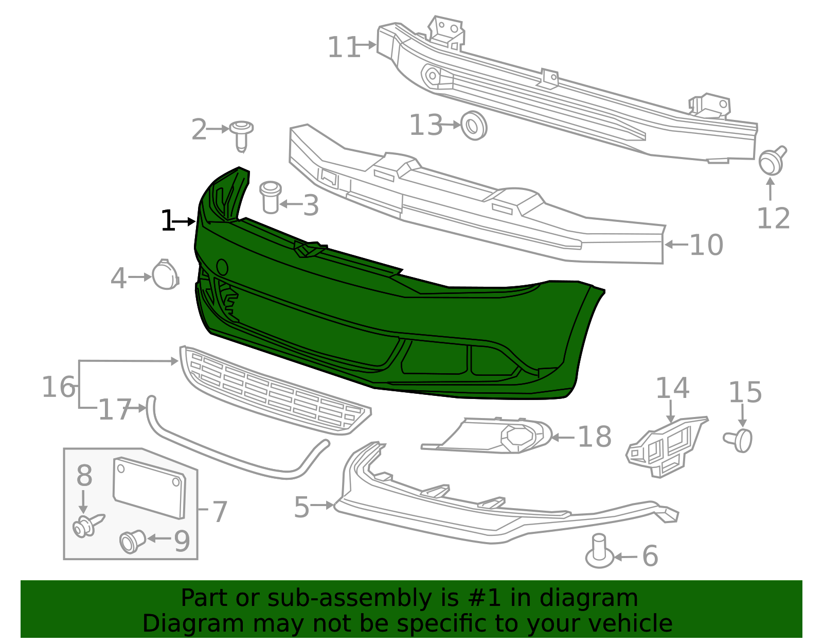 5C6-807-217-D-GRU - Bumper Cover 2011-2014 Volkswagen Jetta | Wolfsburg ...
