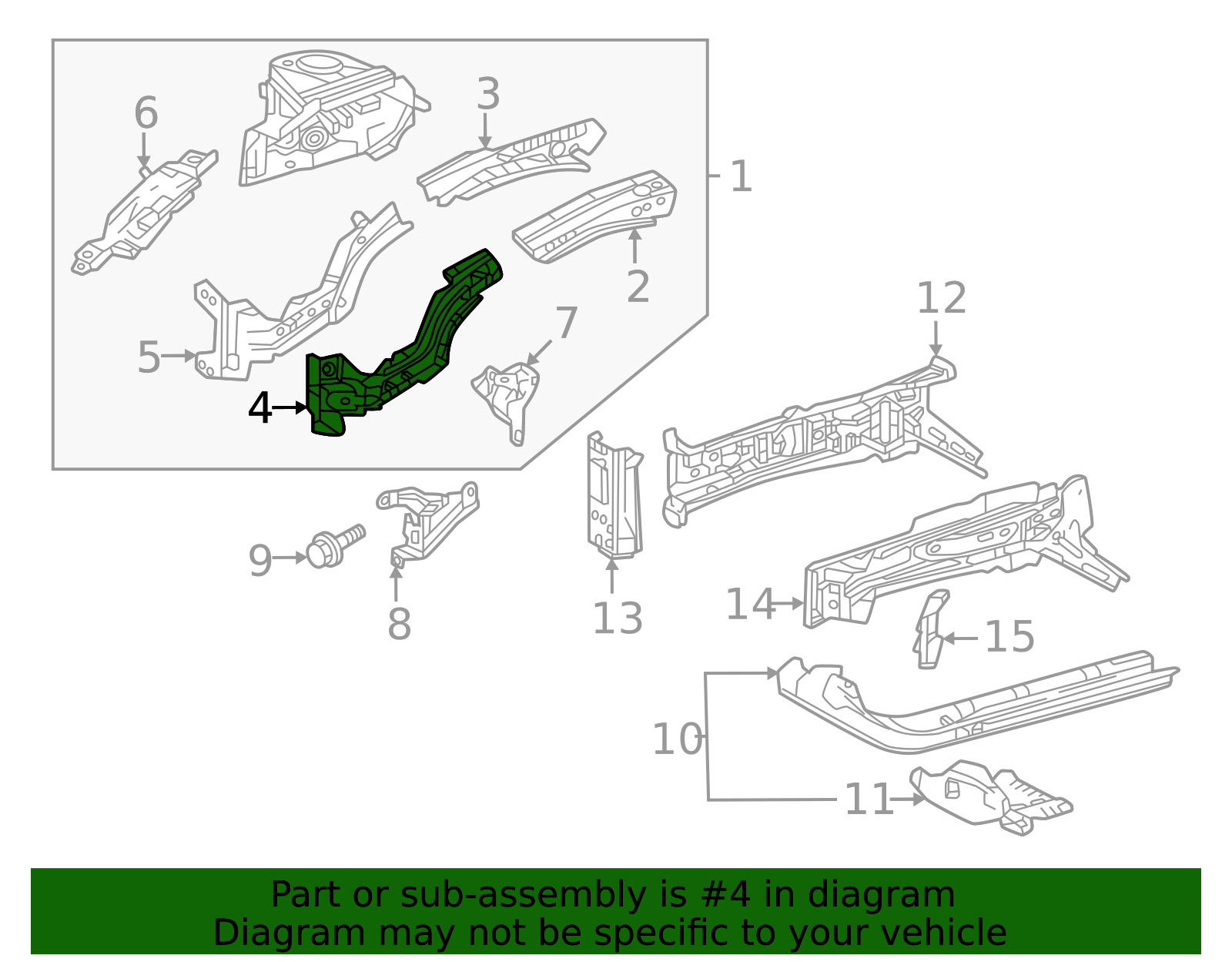 2018-2025 Toyota 2023-2024 Toyota - Upper Rail Plate 53705-47020 ...