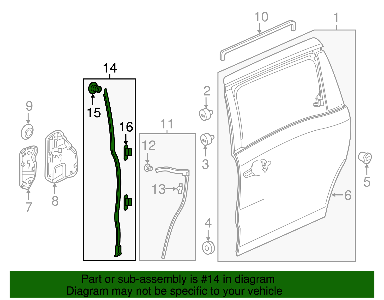 72812-THR-A01 - 2018-2024 Honda Odyssey - Sensor Assembly R Auto Slide ...