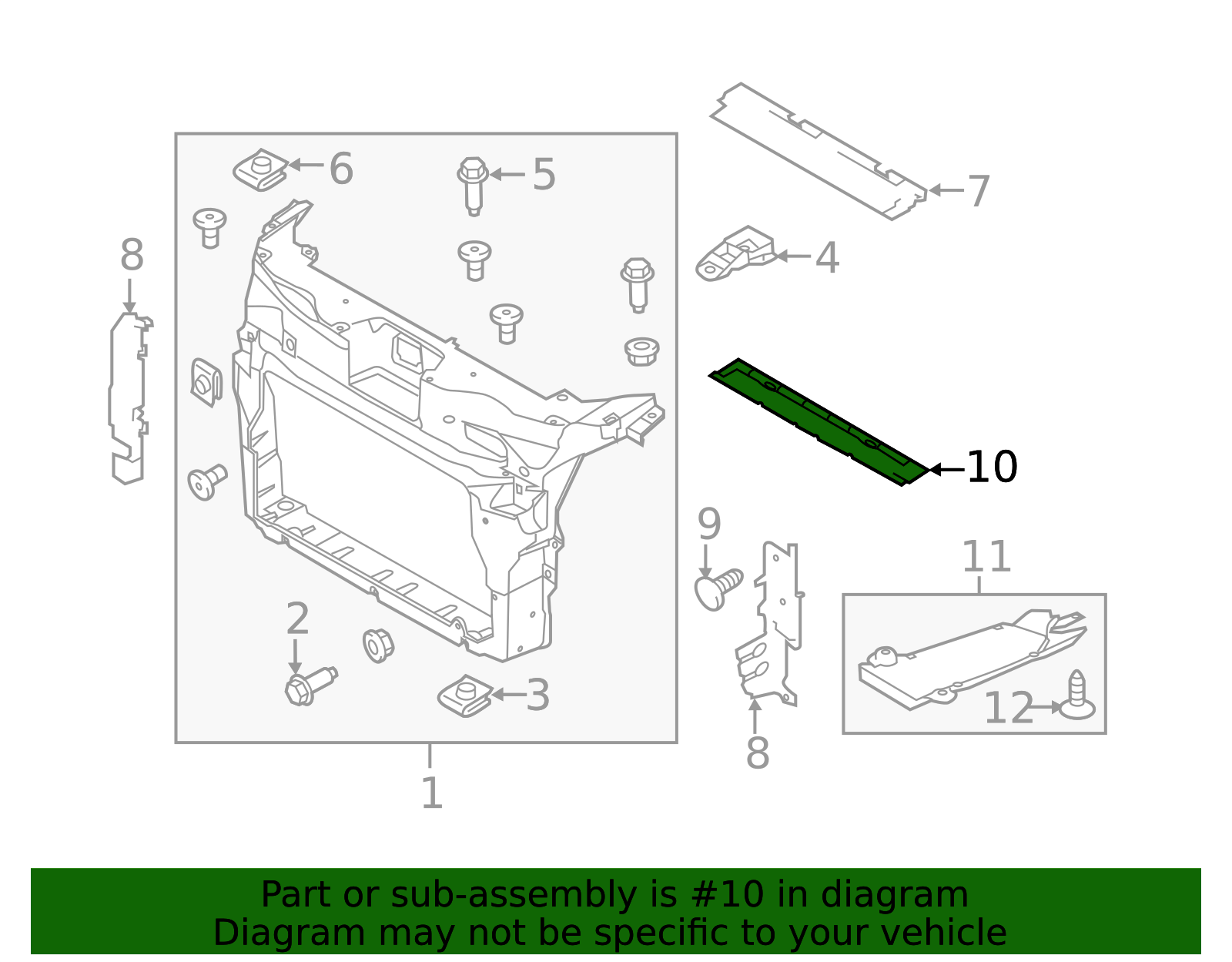 Radiator Air Deflector - OEM Engine Cooling Channel | AutoNation Parts