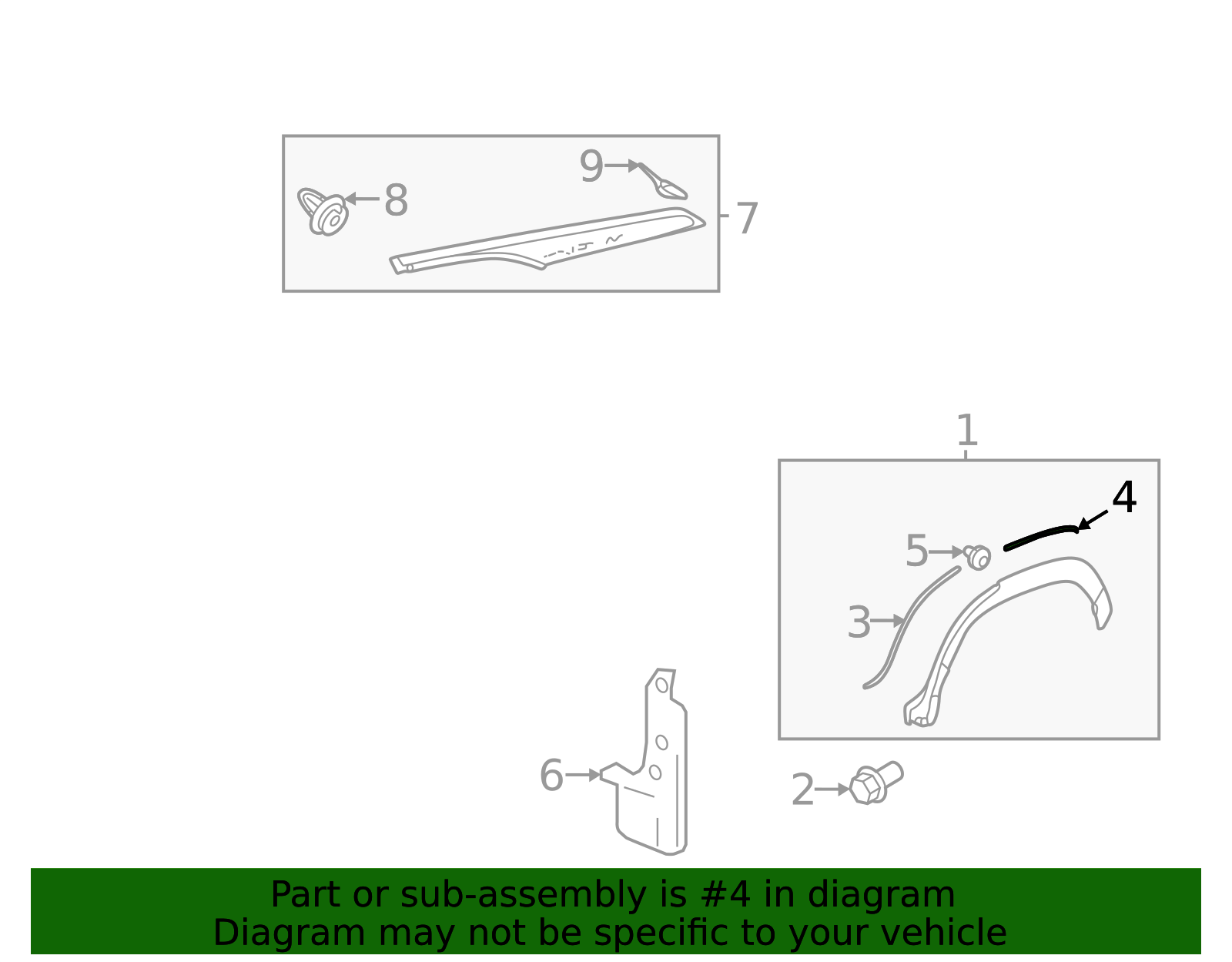 75696-0A040 - High-Quality Wheel Arch Molding Seal for 2022-2025 Toyota ...