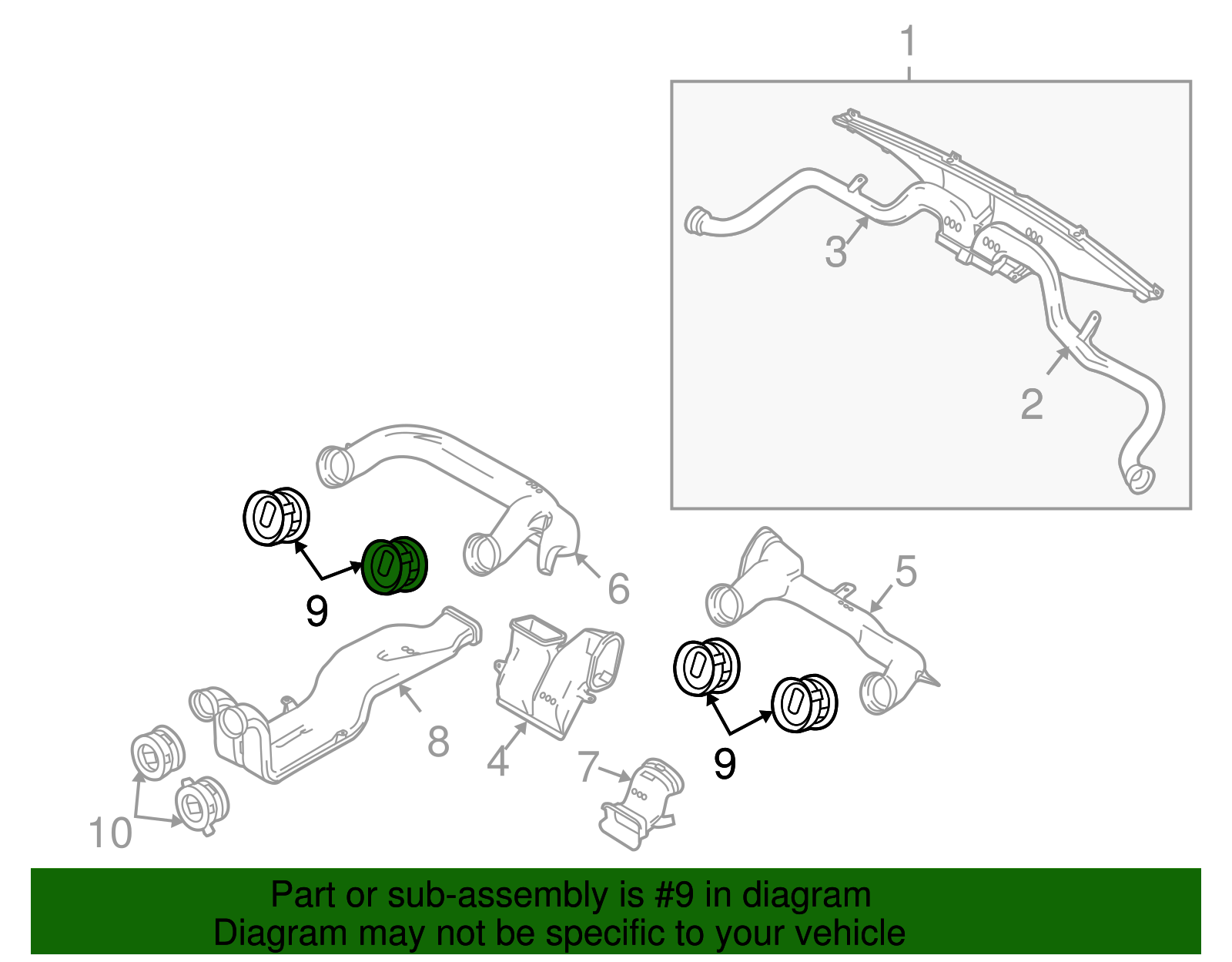2011-2014 Ford F-150 Louver BL3Z-19893-DA | Miracle Ford Parts