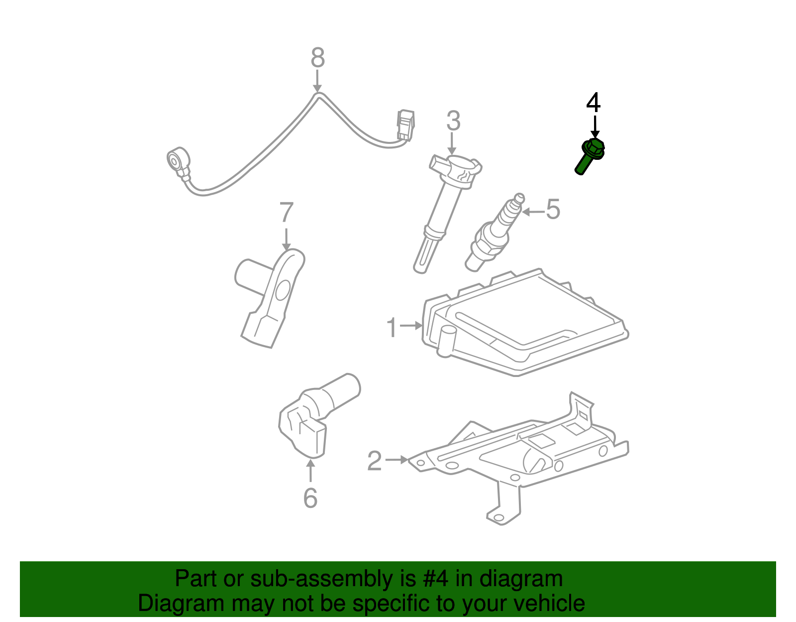W714507-S437 - Ignition Coil Bolt 2009-2025 Ford | Ford Parts Direct