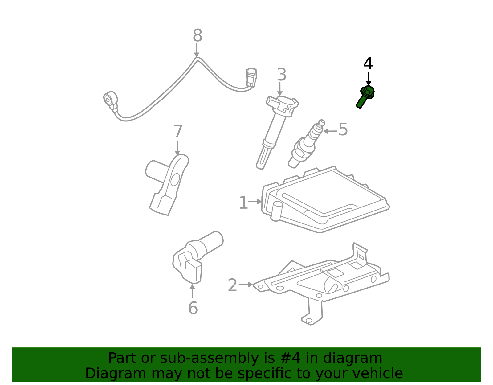 W714507-S437 - Ignition Coil Bolt Ford Parts Direct