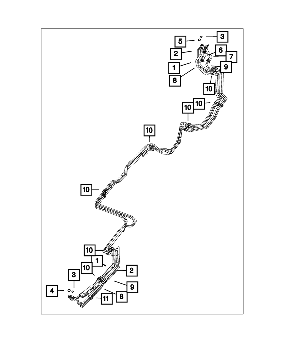 68319144AA - Auxiliary A/C Liquid Line 2014-2026 Dodge Durango | The ...