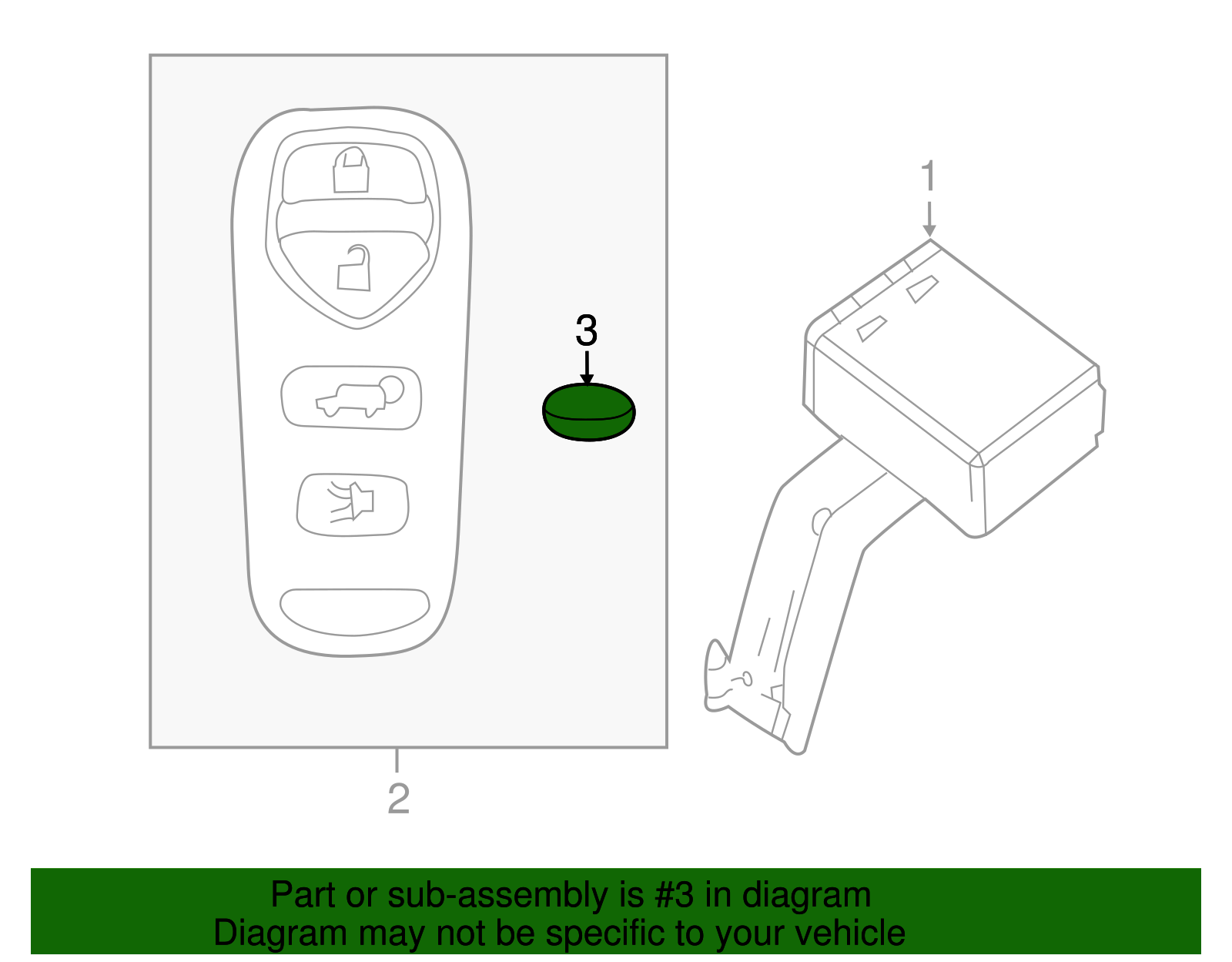 B8599-C2025 - Keyless Entry Transmitter Battery 2004-2024 Nissan ...