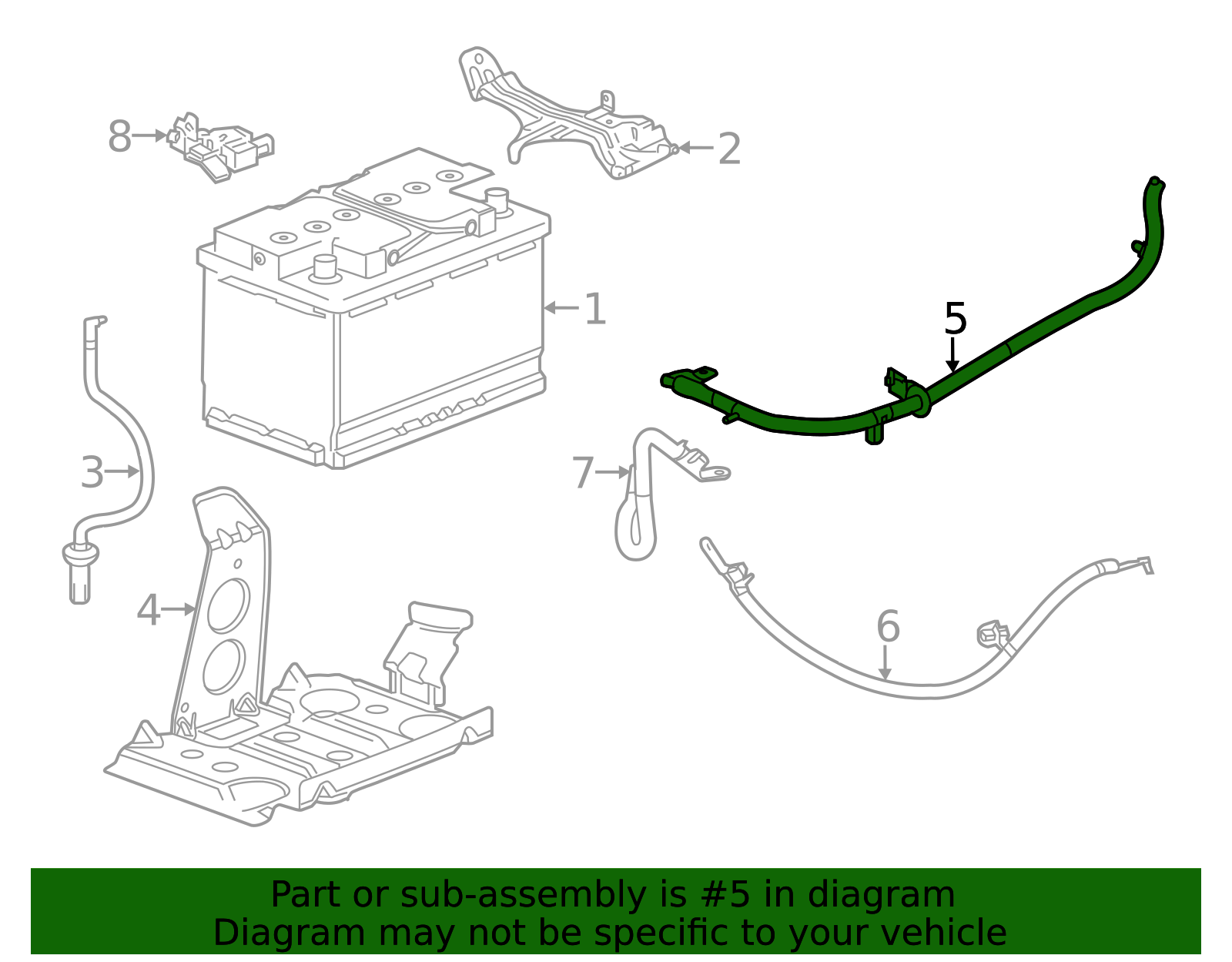 Battery Cable 23343532 - Reliable Power Connections | AutoNation Parts