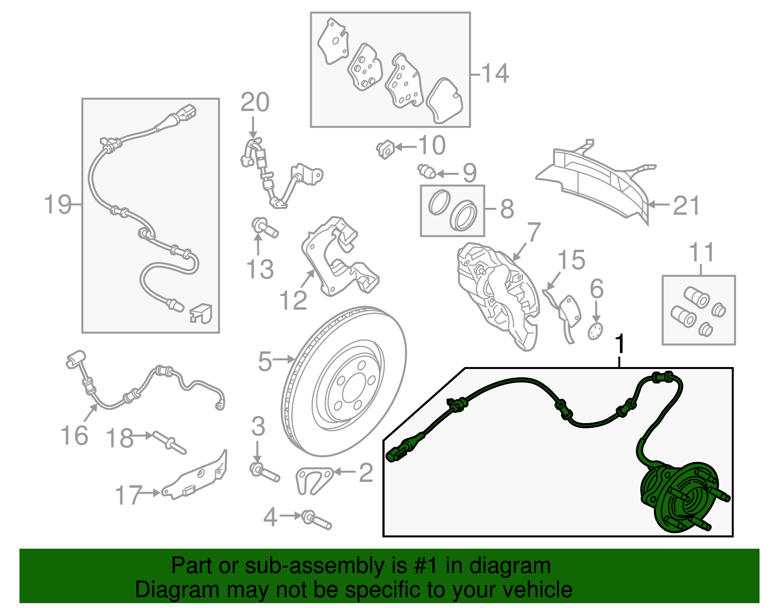 C2D49191 - Hub & Bearing 2010-2019 Jaguar | Haper Jaguar Parts