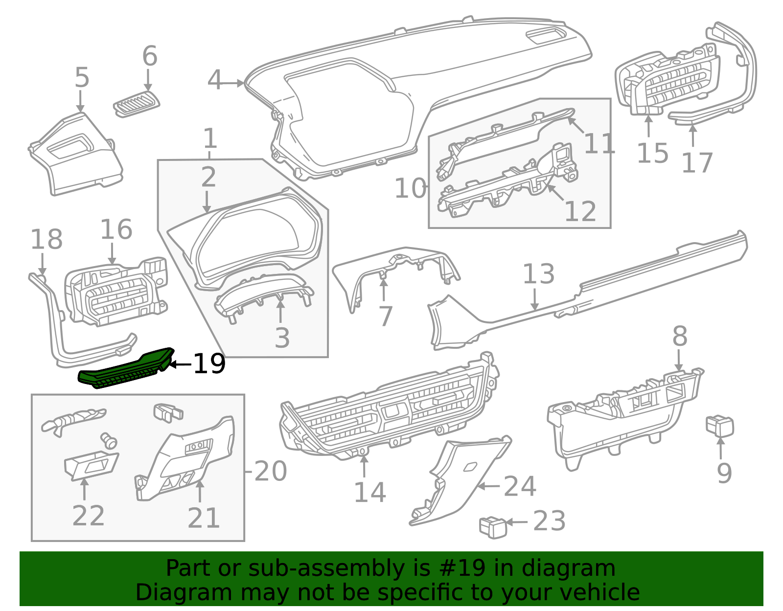 2024-2025 Toyota Grand Highlander Retaining Strip 55478-0E060-B0 ...