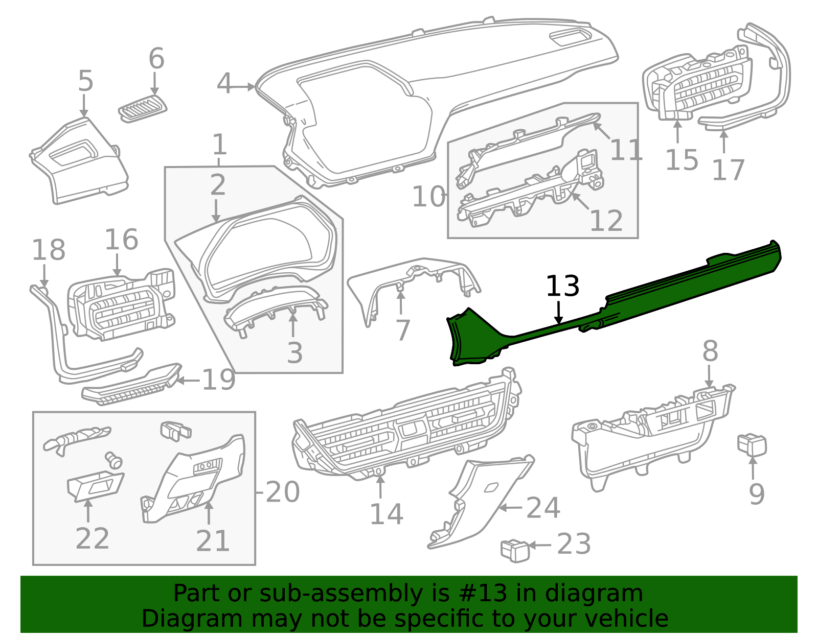 2024-2025 Toyota Grand Highlander Finish Molding 55479-0E150-C1 ...