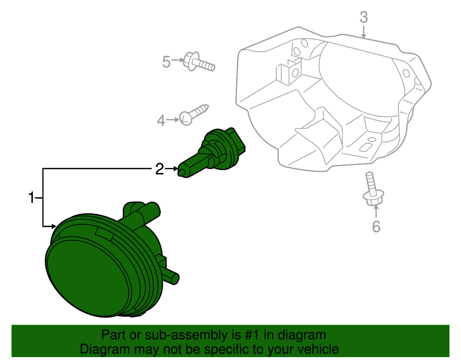 2004-2017 Mazda Fog Lamp Assembly TK21-51-680A | OEM Parts Online