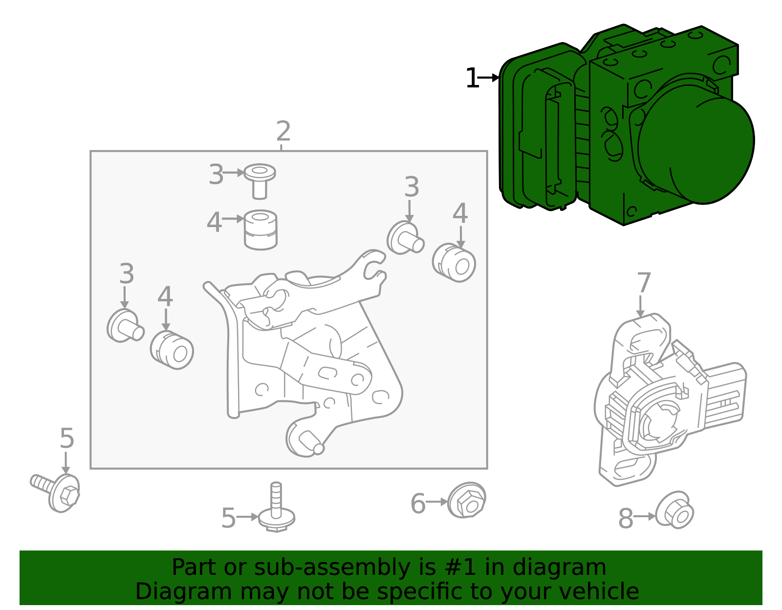 2023-2025 Toyota Actuator Assembly 44050-47370 | Toyota Parts Center