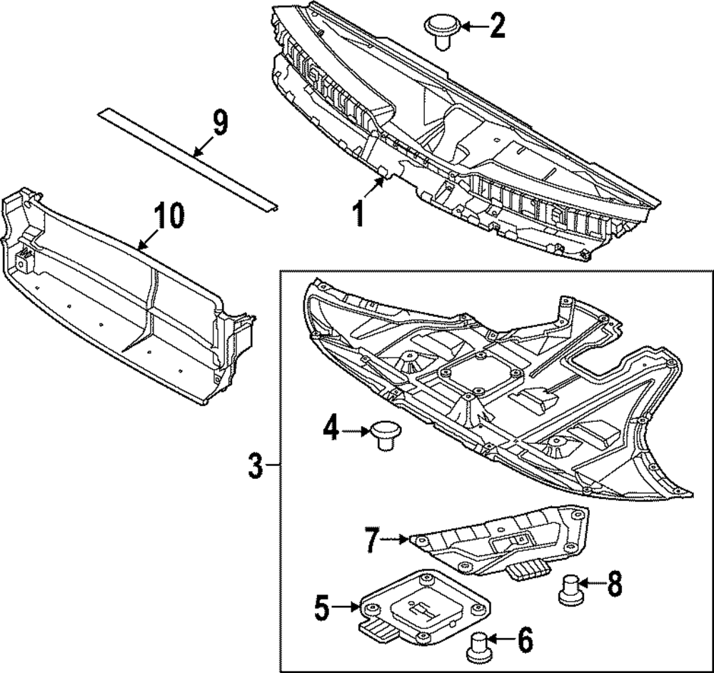 29110-P1600 - Under Cover 2023-2025 Kia Sportage | Kia.Parts Store