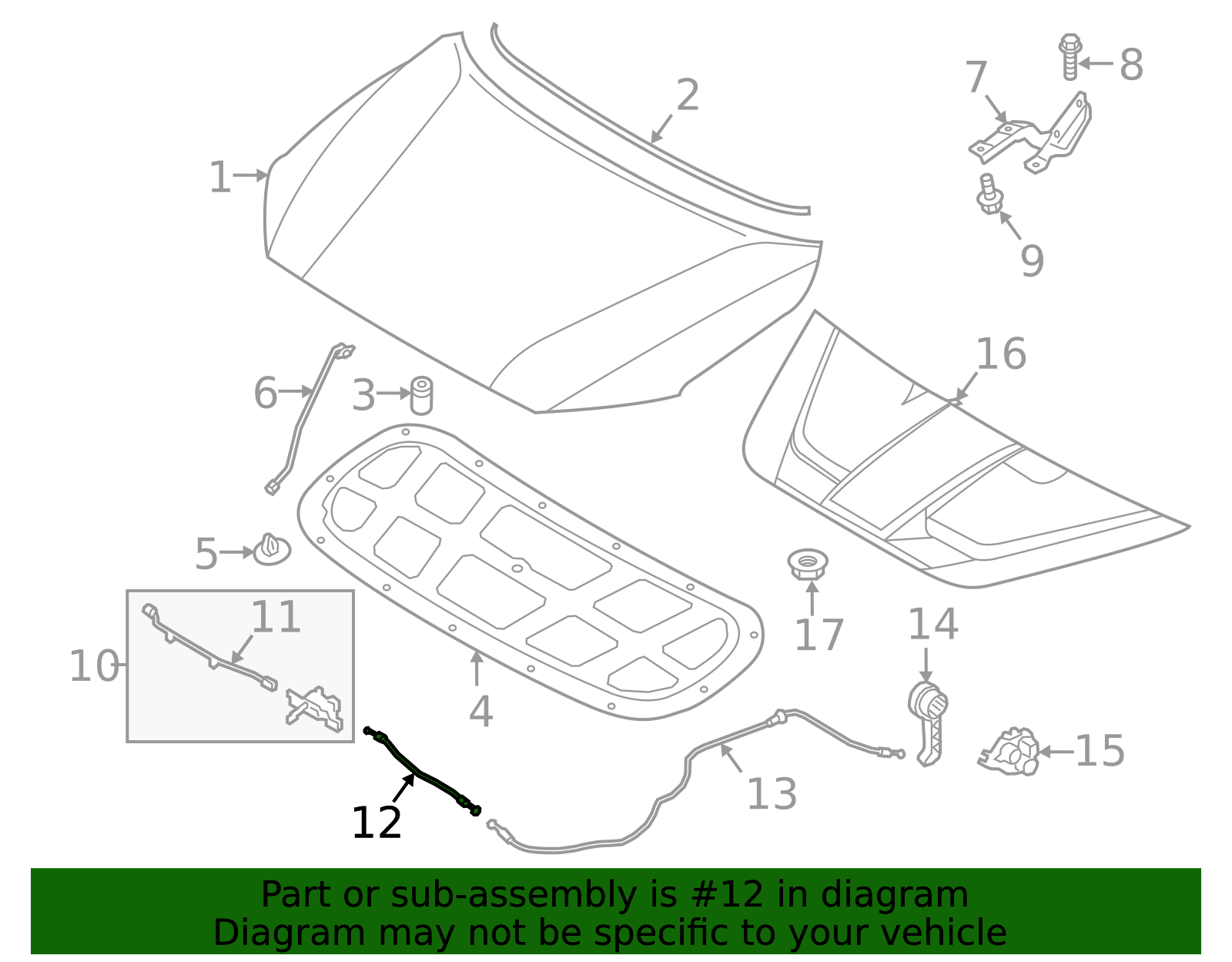 2018-2023 Hyundai Release Cable 81190-J9100 | OEM Parts Online