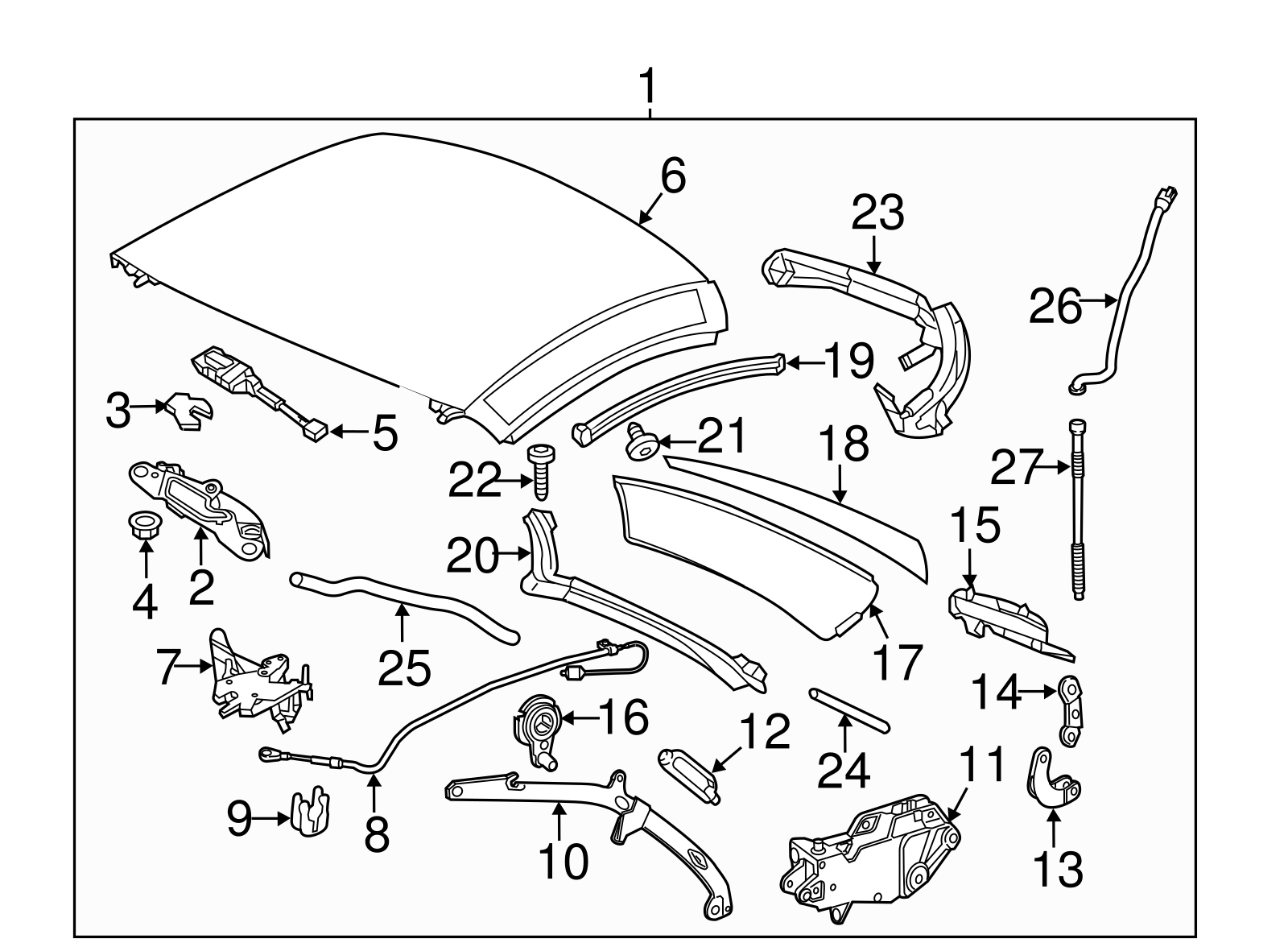 Retractable Roof 172-790-14-40-64-9197 | Mercedes-Benz Parts