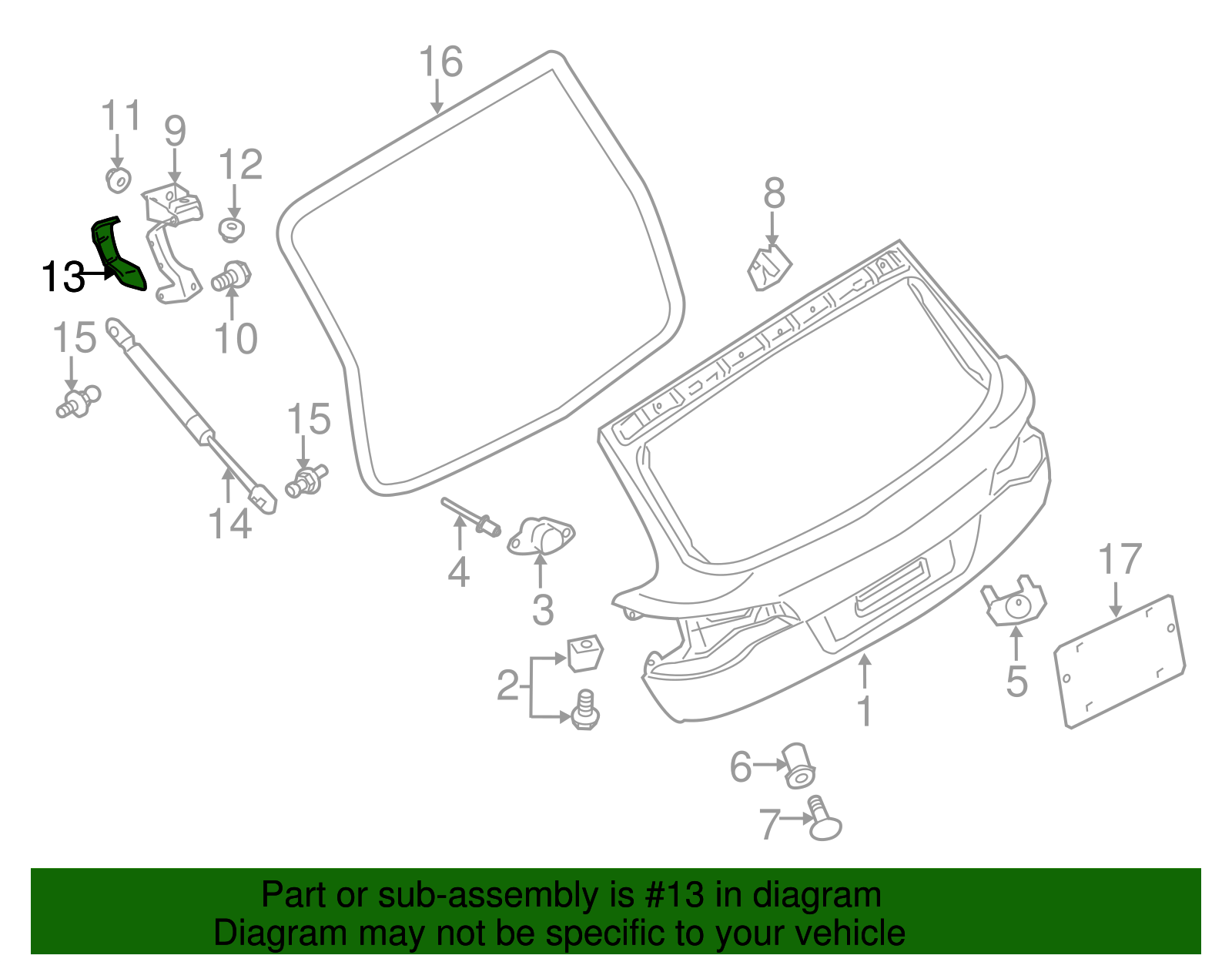 4L0-827-279-01C - Hinge Cover 2007-2015 Audi Q7 | Audi OEM Parts Guy