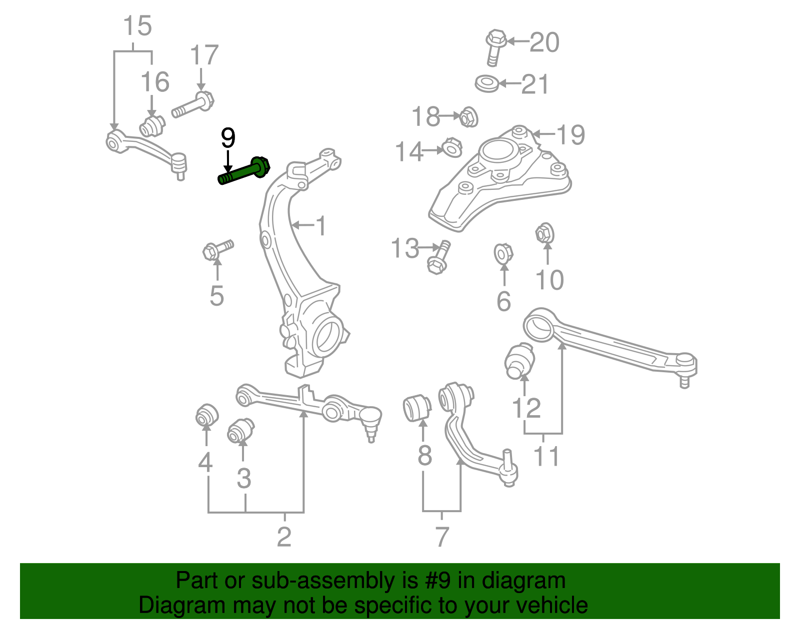 2004-2006 Volkswagen Phaeton Rear Lower Control Arm Bolt N-906-259-02 ...