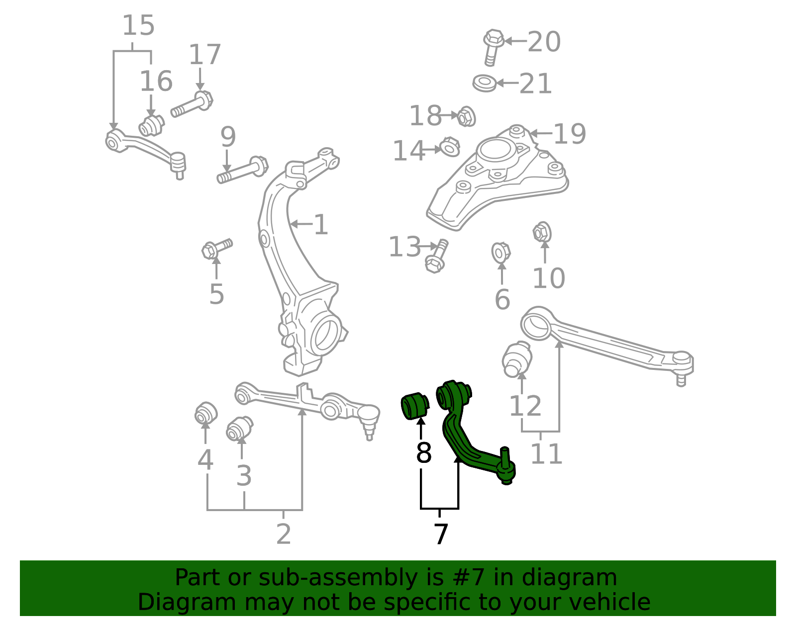 4E0-407-693-N - Rear Lower Control Arm 2004-2006 Volkswagen Phaeton ...