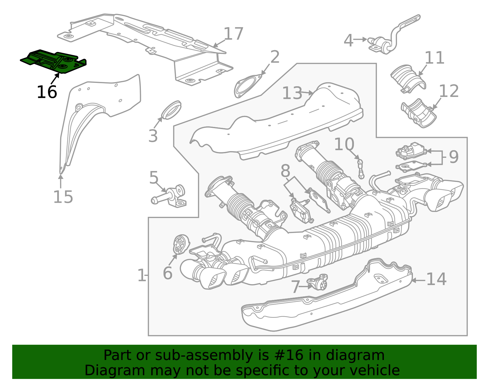 2020-2025 Chevrolet Corvette Heat Shield 84926405 | Capital Chevy Parts