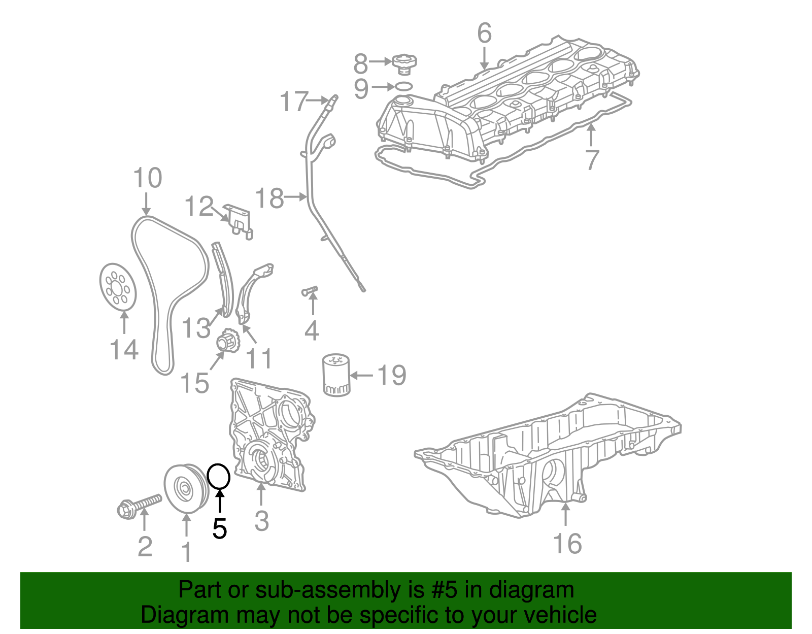 89017622 - 2004-2012 GM - Front Crankshaft Oil Seal Kit | Partners Chevy
