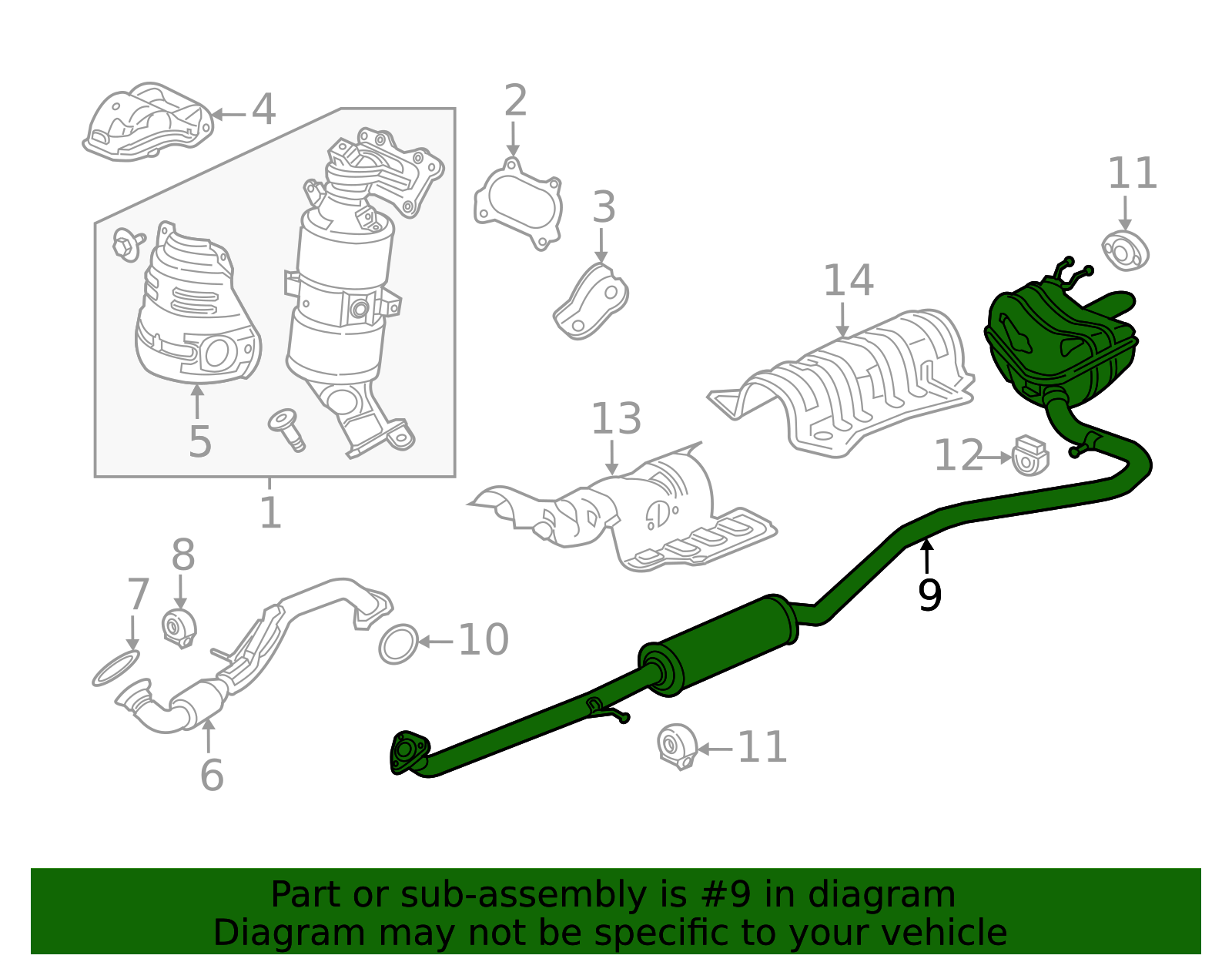 18307-T21-A12 - 2022-2025 Honda Civic - Muffler & Pipe | Honda Parts Cheap