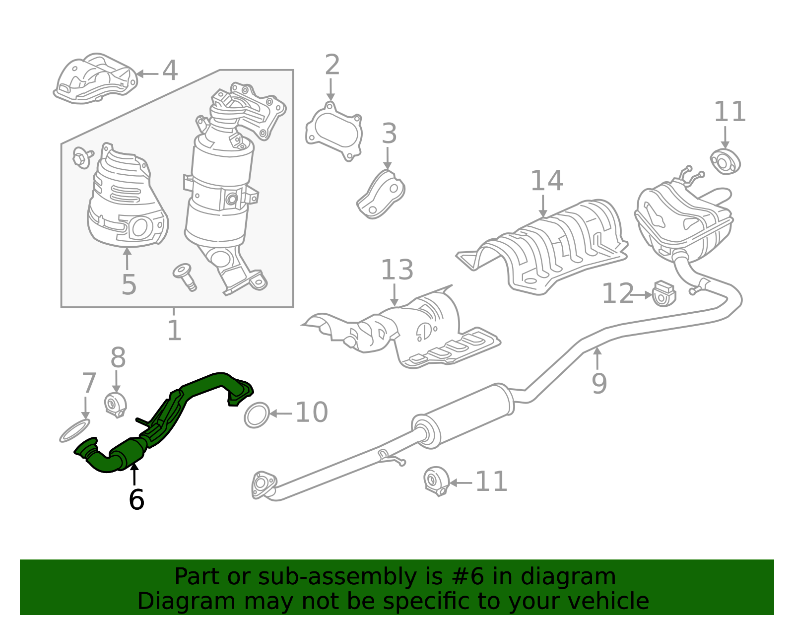18210-T60-J02 - Honda Exhaust Intermediate Pipe 2023-2025 Honda Civic ...