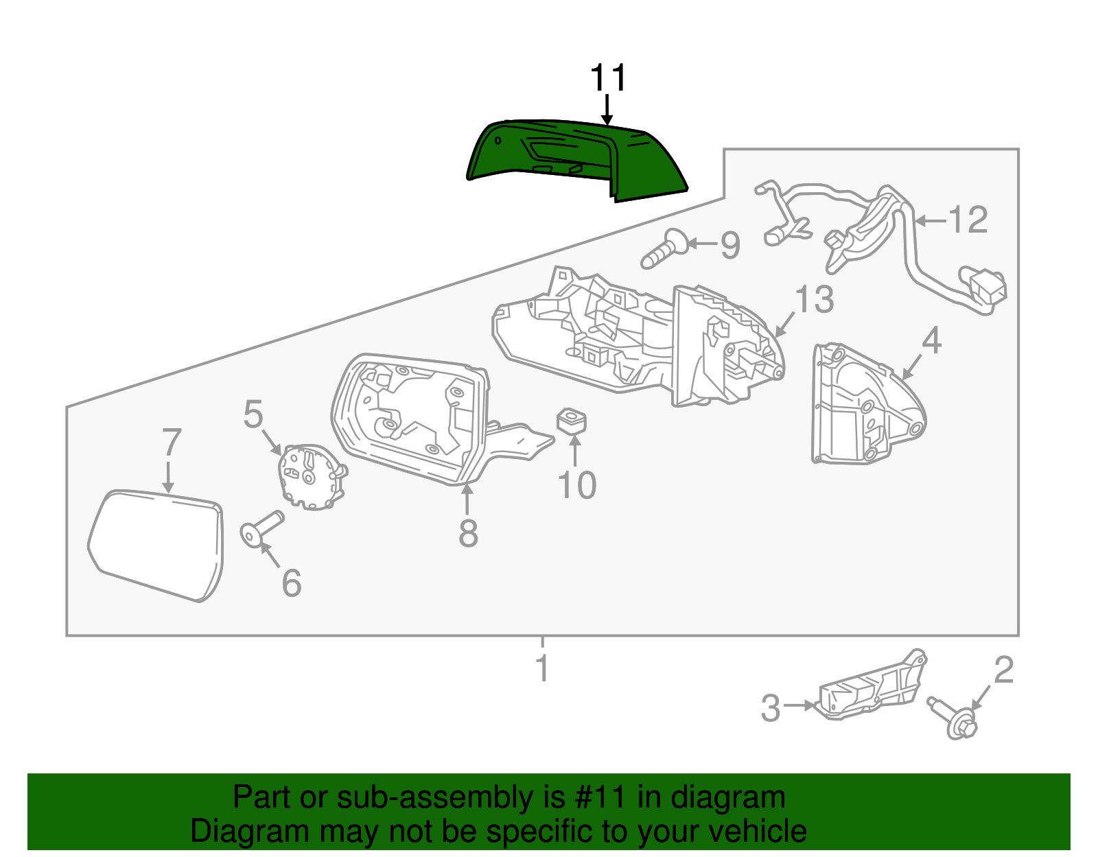 84291831 - Mirror Cover 2018-2024 GM | GM Parts Warehouse