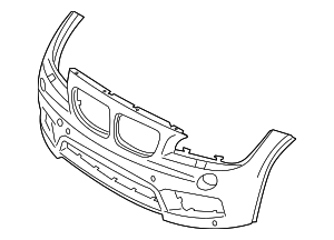 51118039479 - 2013-2015 BMW X1 Bumper Cover (51-11-8-039-479) | BMW of ...