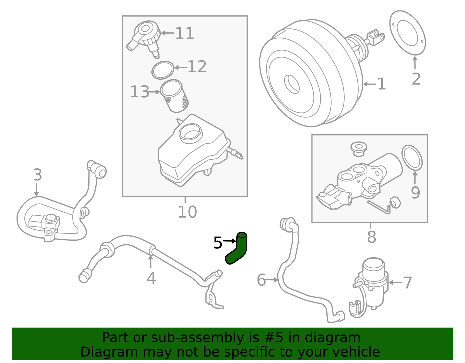 Genuine BMW 11-61-7-838-382 | Vacuum Hose | FREE Shipping on Most Orders $499+ OEMG! | getBMWparts