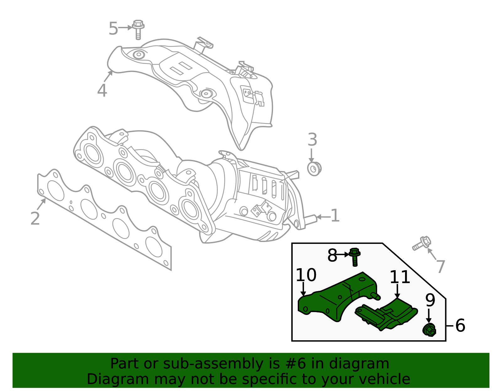 28963-2B800 - High-Quality Exhaust Manifold Bracket for 2018-2019 ...
