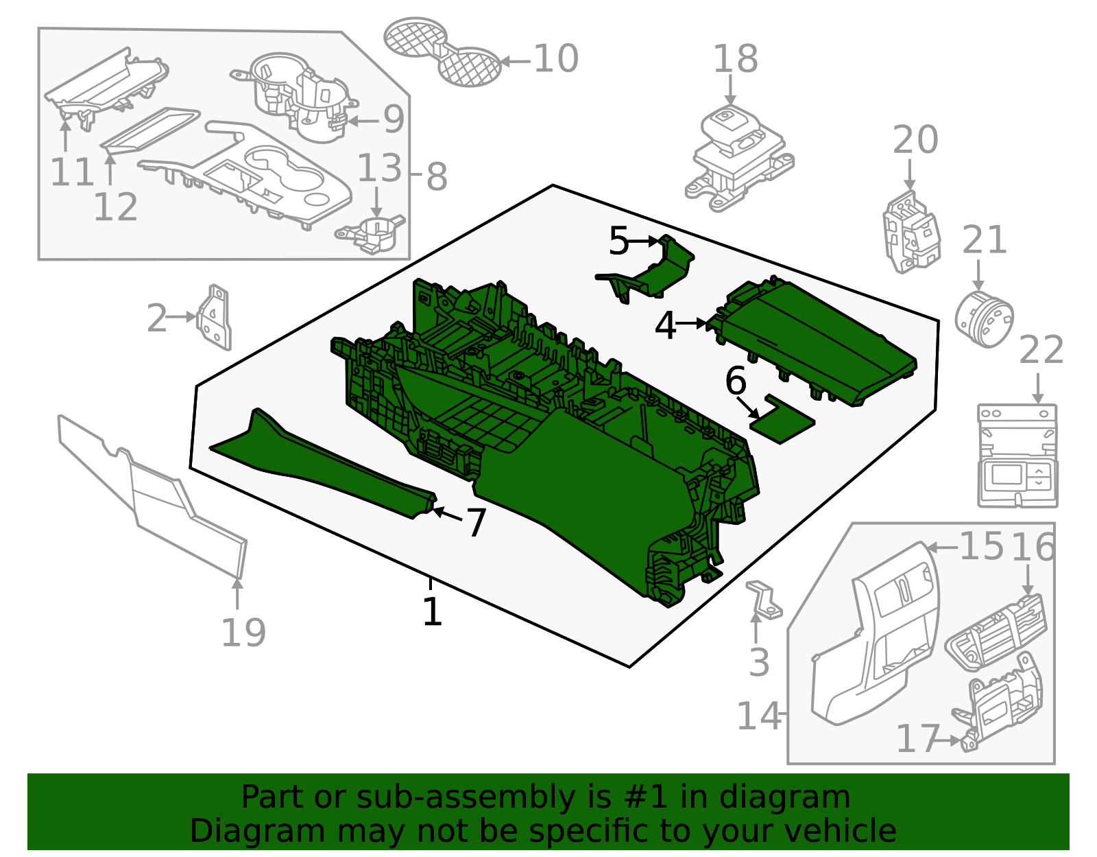 96910-4MT7C - Console Base Boro Nissan Parts